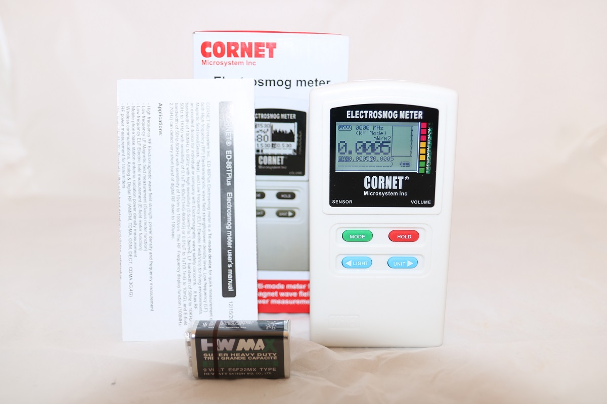 CORNET ED98QPro5G2 EMF RF/ELF-M/ELF-M/light-strength/light-flicker Meter